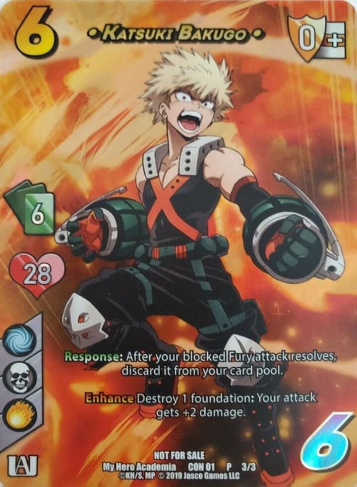 Katsuki Bakugo (Gen Con 2019) - UniVersus: My Hero Academia Promo Cards ...