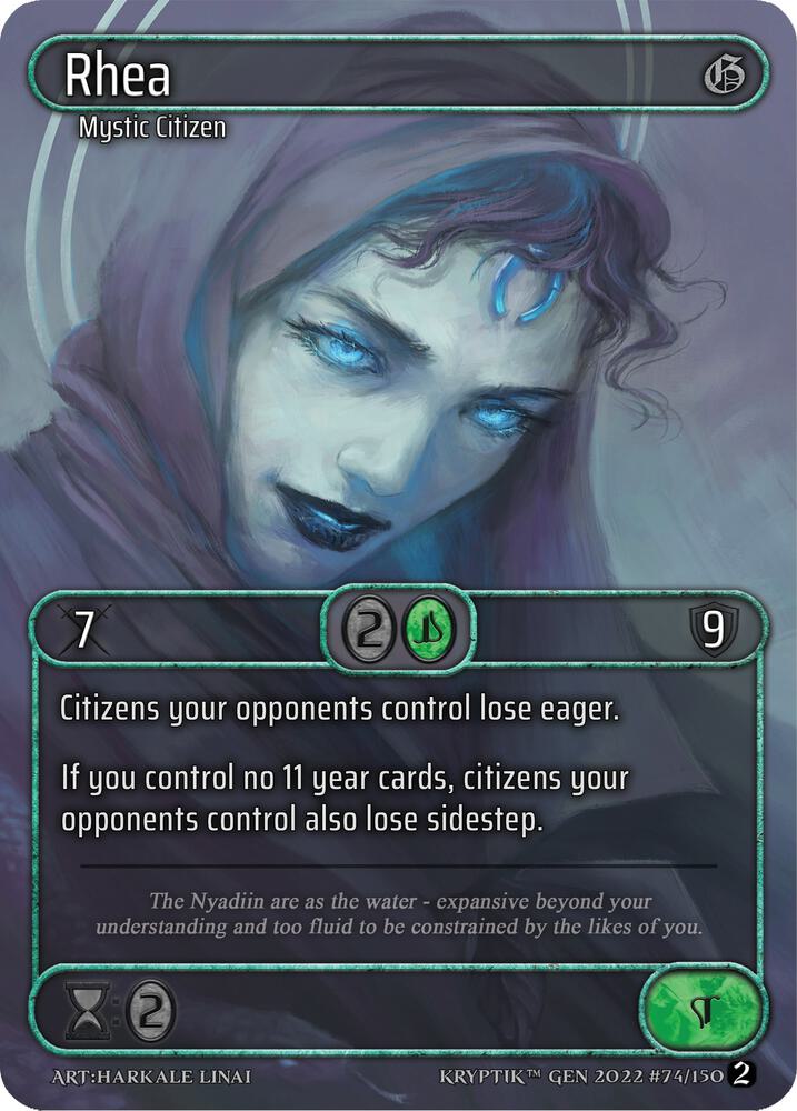 Rhea (Box Topper) - Genesis [Wave 2] - Kryptik TCG - TCGplayer.com