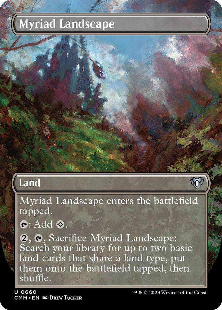 Myriad Landscape (Borderless) - Commander Masters - Magic: The ...