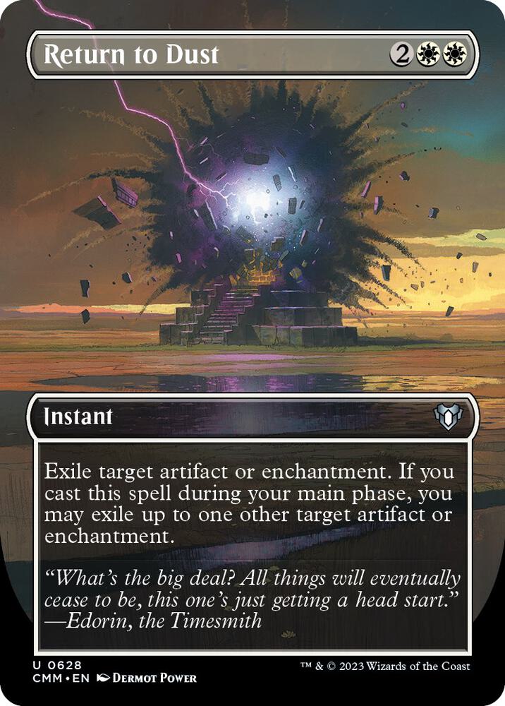 Return to Dust (Borderless) - Commander Masters - Magic: The Gathering ...