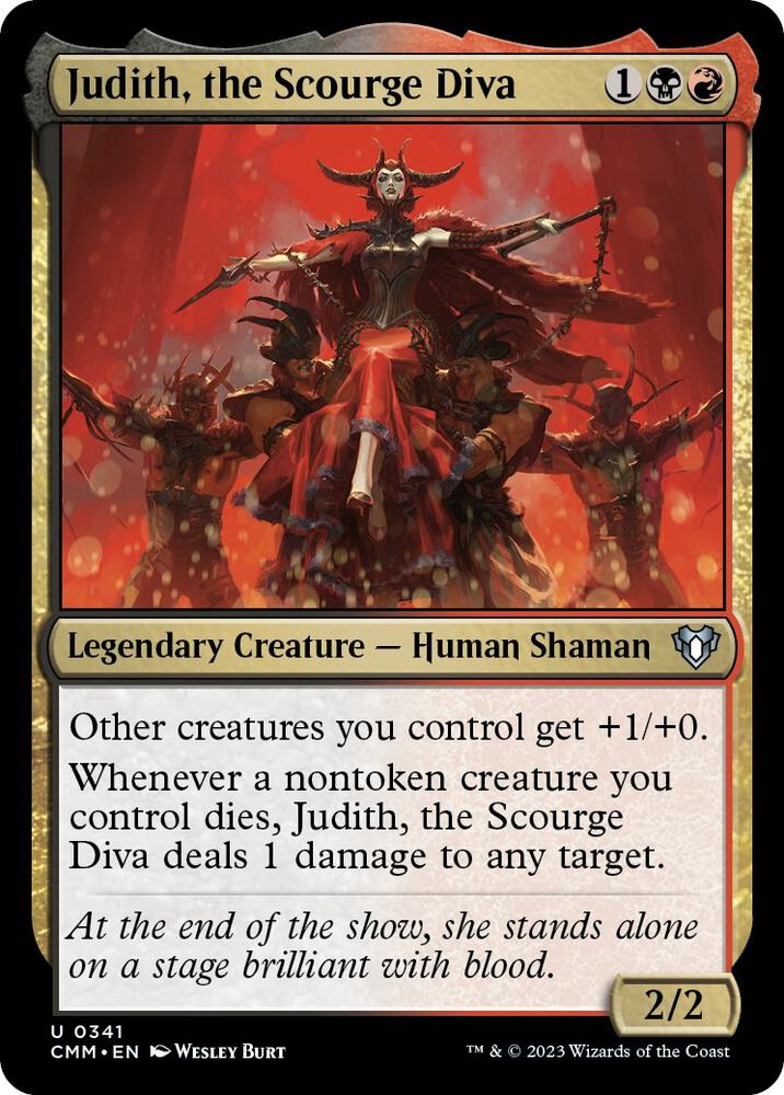 Judith, the Scourge Diva - Commander Masters - Magic: The Gathering ...