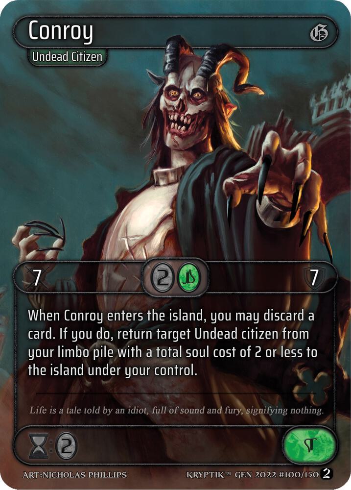 Conroy (Box Topper) - Genesis [Wave 2] - Kryptik TCG