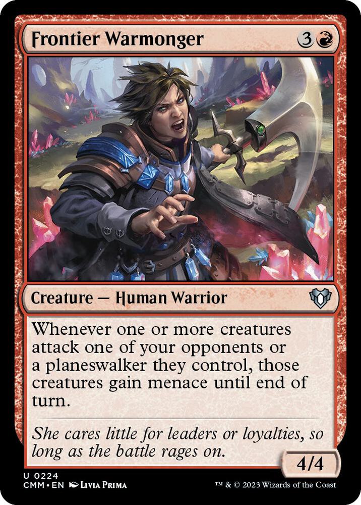 Frontier Warmonger - Commander Masters - Magic: The Gathering ...