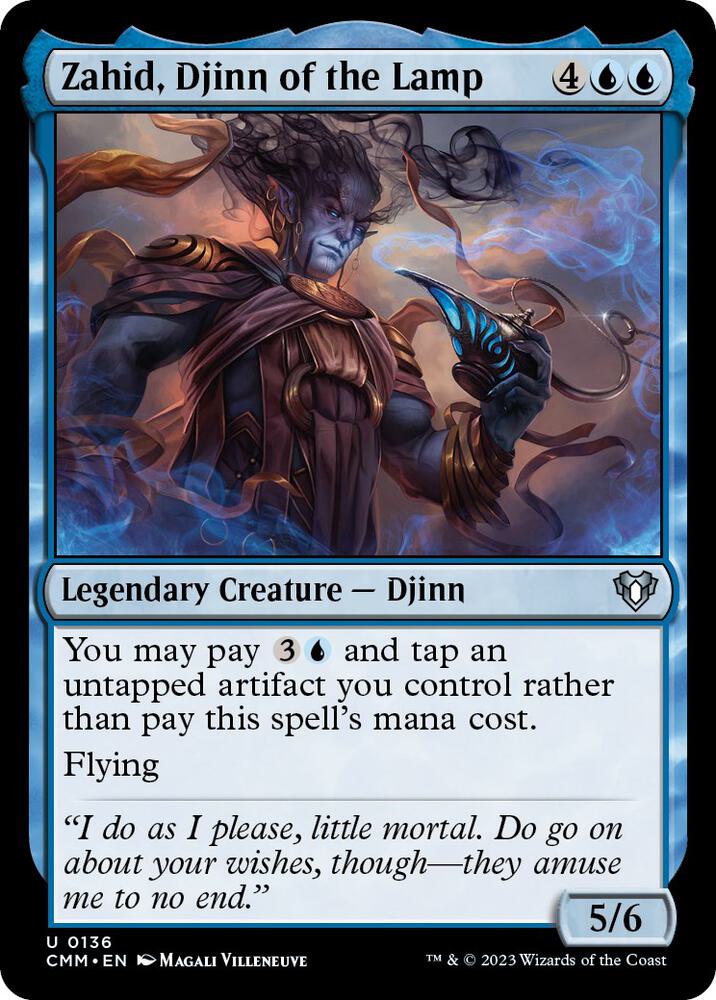 Zahid, Djinn of the Lamp - Commander Masters - Magic: The Gathering ...