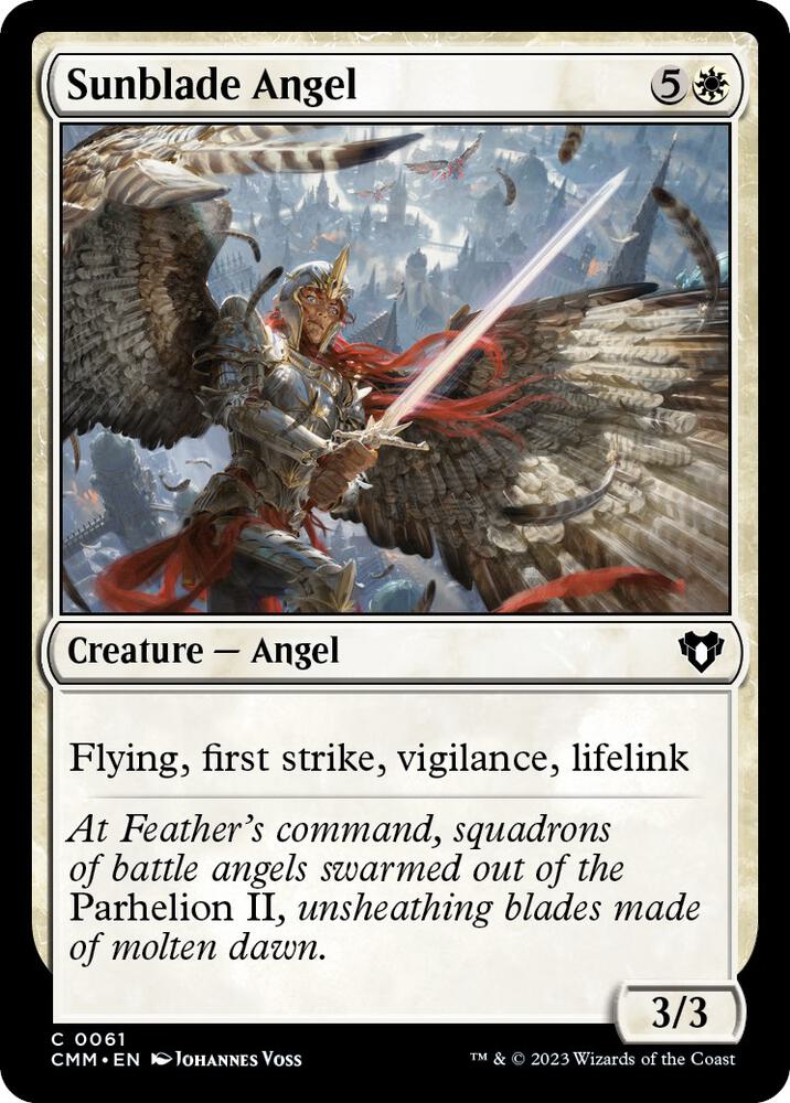 Sunblade Angel - Commander Masters - Magic: The Gathering - TCGplayer.com