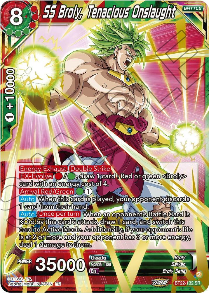 SS Broly, Tenacious Onslaught - Critical Blow - Dragon Ball Super: Masters - TCGplayer.com