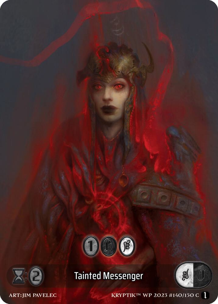 Tainted Messenger (Box Topper) - Wicked Prophecy [Wave 1] - Kryptik TCG