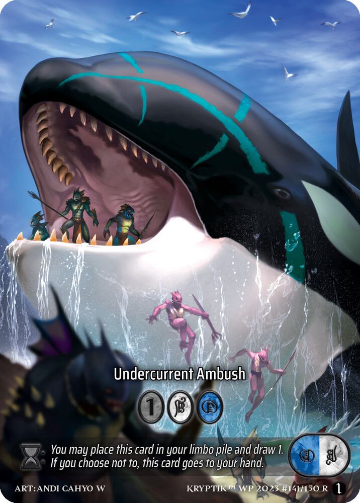 Undercurrent Ambush (Box Topper) - Wicked Prophecy [Wave 1] - Kryptik TCG