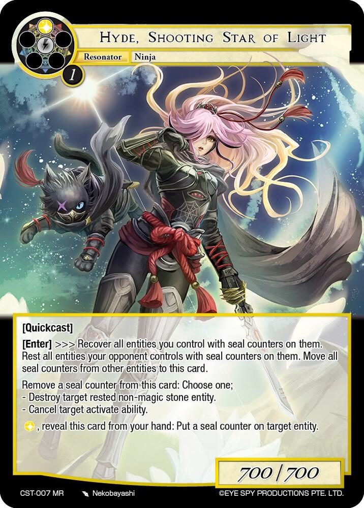 Hyde, Shooting Star of Light - Clash of the Star Trees - Force of Will - TCGplayer.com
