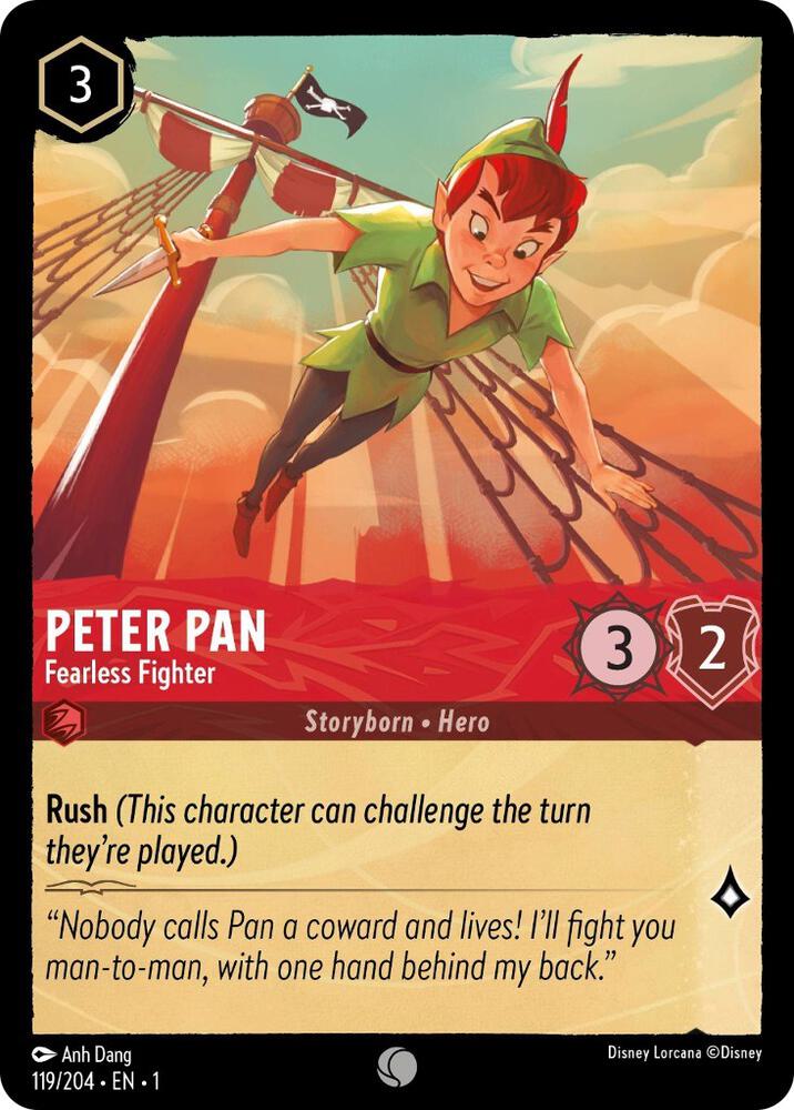 Peter Pan - Fearless Fighter - The First Chapter - Disney Lorcana ...
