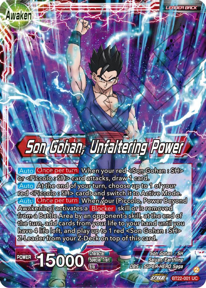 Son Gohan // Son Gohan, Unfaltering Power - Critical Blow - Dragon Ball ...