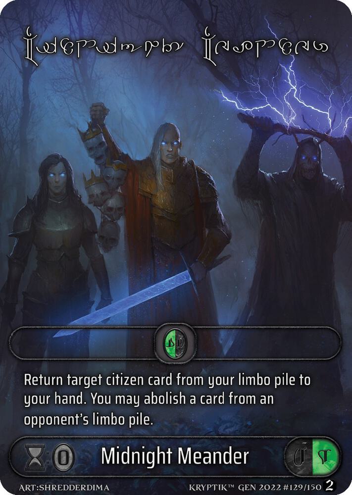 Midnight Meander (Wave 2 Prize Support Cards) - Kryptik Promos ...