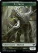 Spirit (0010) // Elephant Double-Sided Token - Commander Masters - Magic: The Gathering ...
