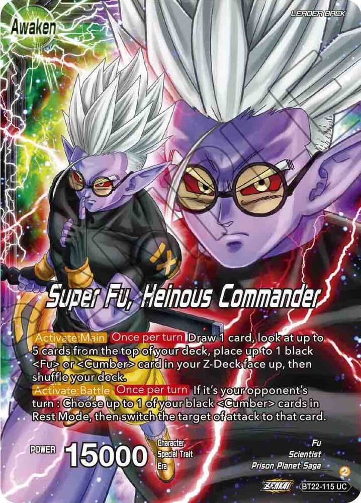 Fu // Super Fu, Heinous Commander - Critical Blow - Dragon Ball Super ...