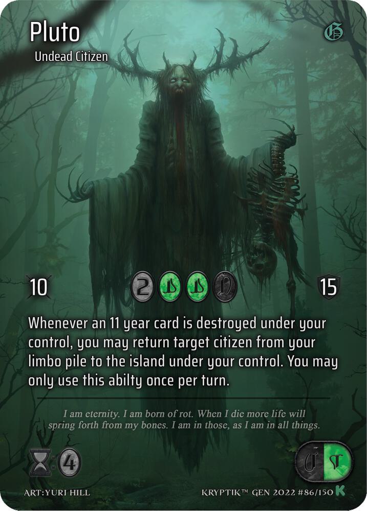 Pluto (Full Art) - Genesis [Kickstarter] - Kryptik TCG - TCGplayer.com