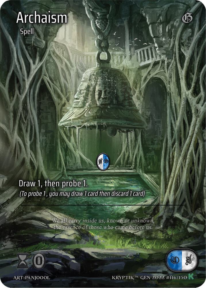 Archaism (Full Art) - Genesis [Kickstarter] - Kryptik TCG