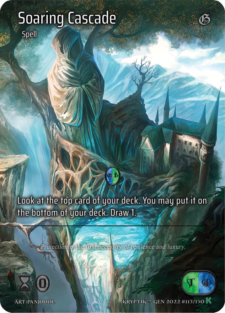 Soaring Cascade (Full Art) - Genesis [Kickstarter] - Kryptik TCG - TCGplayer.com