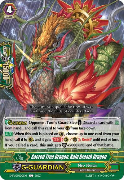 Sacred Tree Dragon, Rain Breath Dragon - D-PV01: History Collection ...