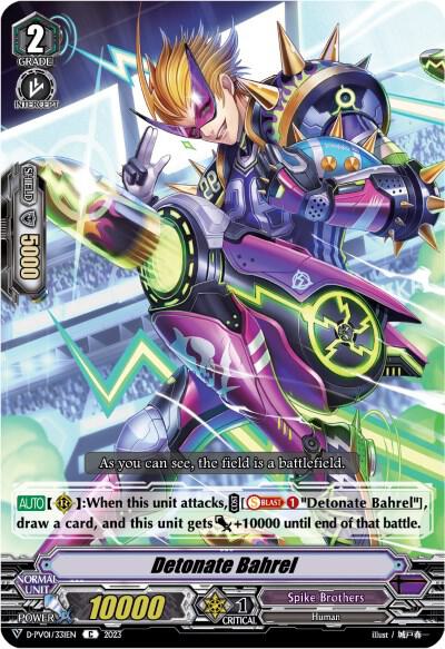 Detonate Bahrel - D-PV01: History Collection - Cardfight Vanguard