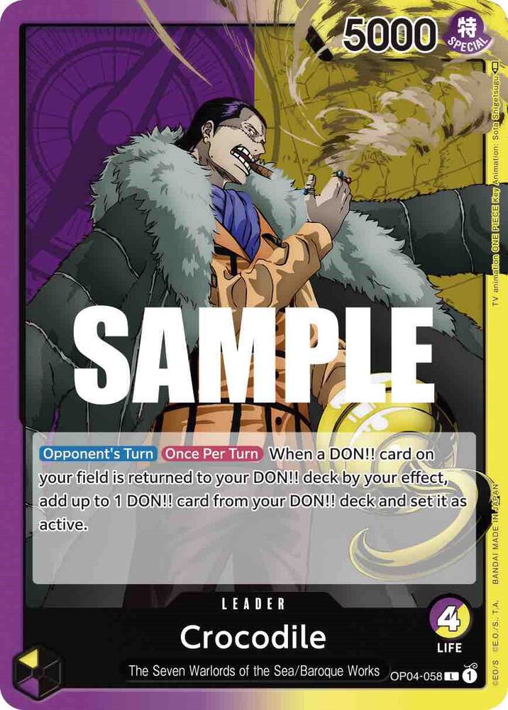 Crocodile (058) - Kingdoms of Intrigue - One Piece Card Game - TCGplayer.com