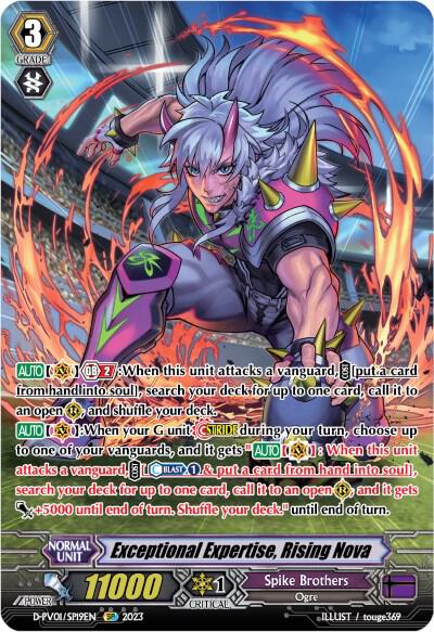 Exceptional Expertise, Rising Nova (SP) - D-PV01: History Collection - Cardfight Vanguard ...