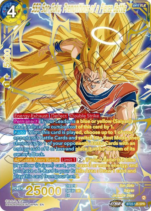 SS3 Son Goku, Premonitions of a Fierce Battle (SPR) - Critical Blow ...