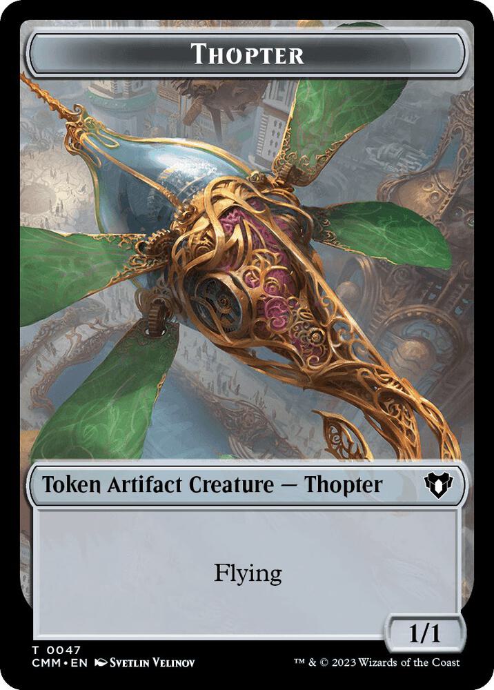 Thopter // Construct (0074) Double-Sided Token - Commander Masters ...