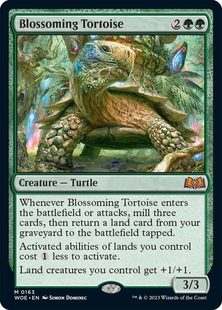 Blossoming Tortoise - Wilds of Eldraine - Magic: The Gathering ...