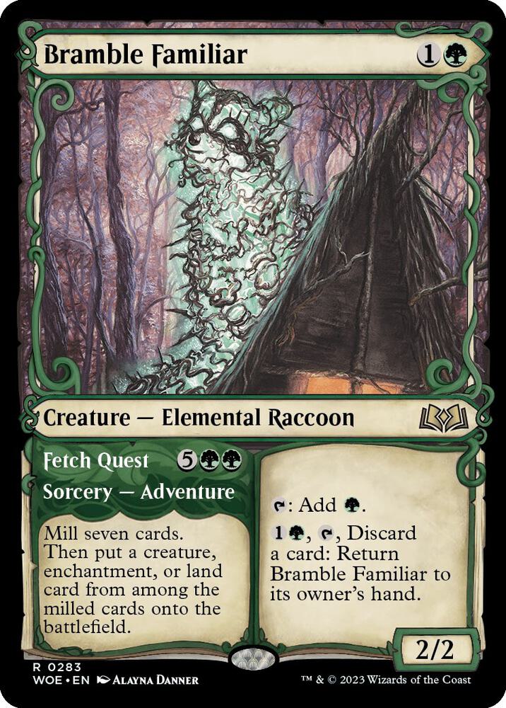 Bramble Familiar (Showcase) - Wilds of Eldraine - Magic: The Gathering ...