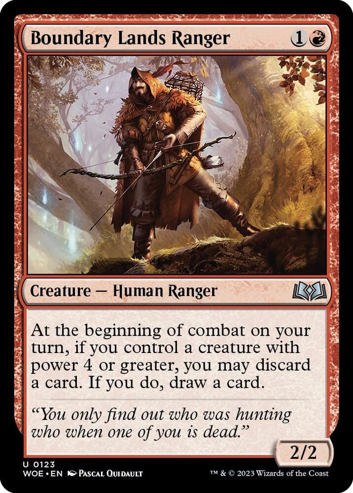 Boundary Lands Ranger - Wilds of Eldraine - Magic: The Gathering ...
