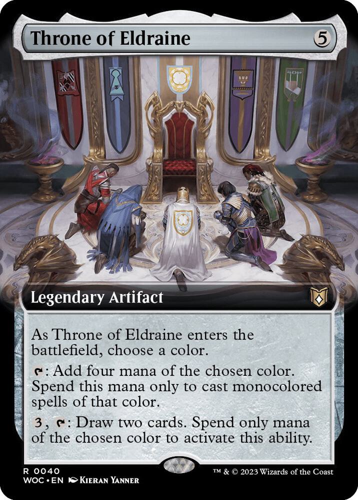 Throne of Eldraine (Extended Art) - Commander: Wilds of Eldraine - Magic: The Gathering ...