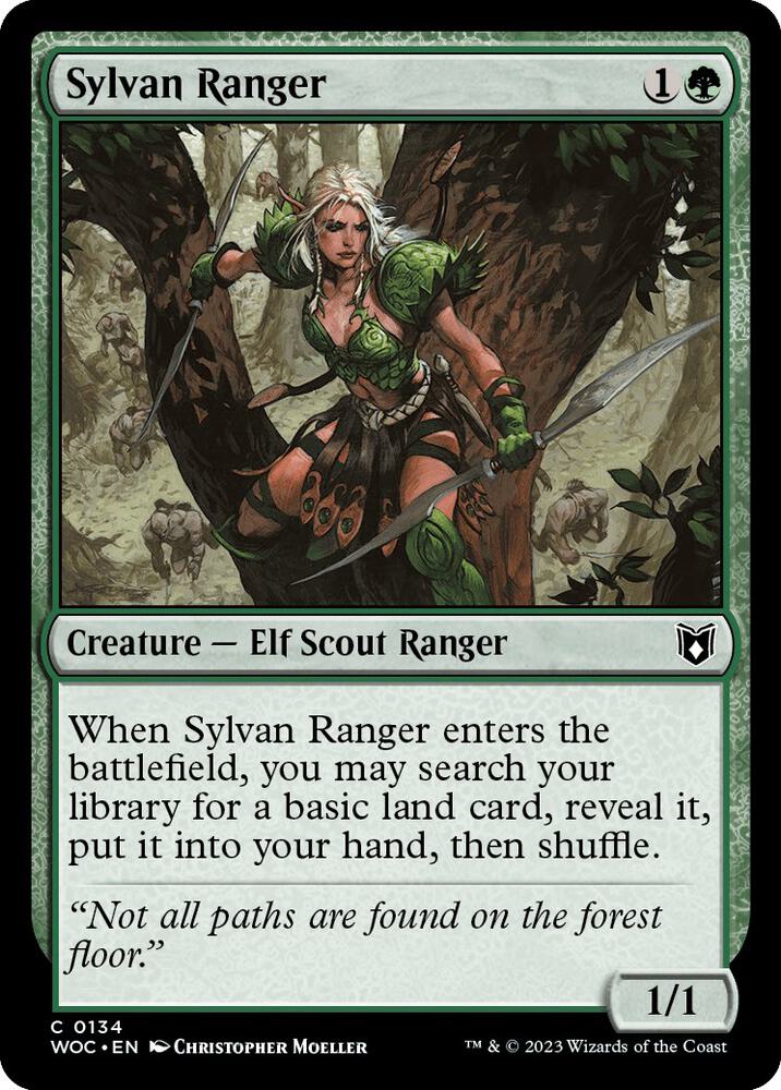 Sylvan Ranger - Commander: Wilds of Eldraine - Magic: The Gathering ...