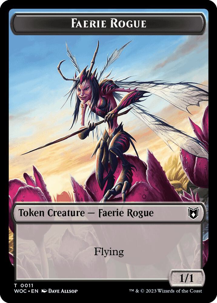Faerie Rogue (0011) // Pirate Double-Sided Token - Commander: Wilds of Eldraine - Magic: The ...