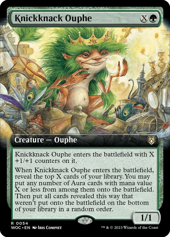 Knickknack Ouphe (Extended Art) - Commander: Wilds of Eldraine - Magic ...