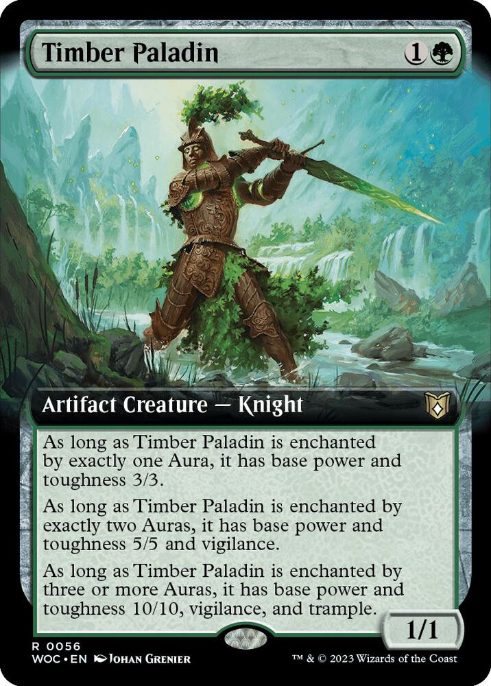 Timber Paladin (Extended Art) - Commander: Wilds of Eldraine - Magic ...