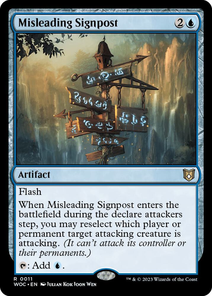 Misleading Signpost - Commander: Wilds of Eldraine - Magic: The ...