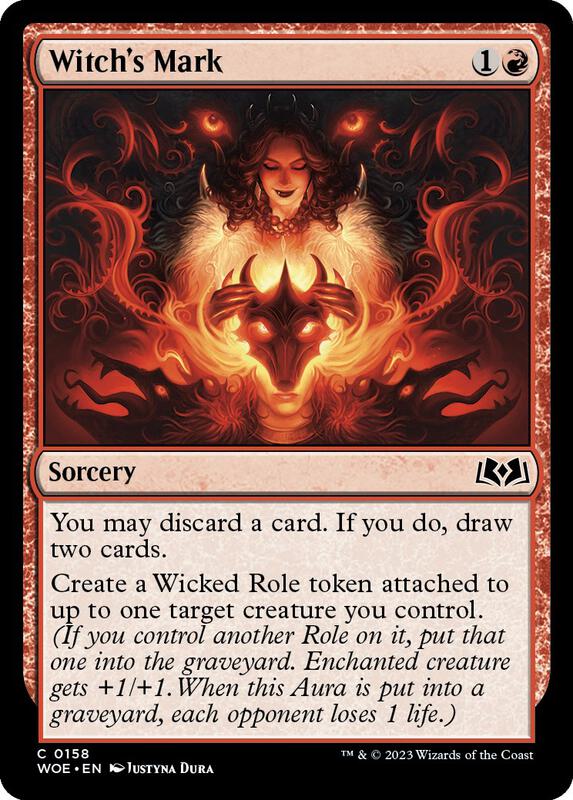 Wicked Role / Cursed Role // Emblem - On An Adventure Double-Sided Token - Wilds of Eldraine ...