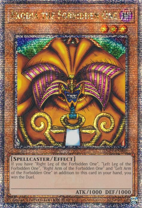 Exodia the Forbidden One (Quarter Century Secret Rare) - 25th Anniversary Tin: Dueling Heroes ...
