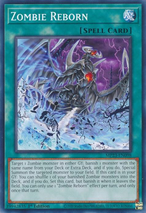 Zombie Reborn - 25th Anniversary Tin: Dueling Heroes Mega Pack - YuGiOh ...