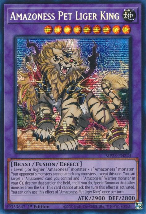 Amazoness Pet Liger King - 25th Anniversary Tin: Dueling Heroes Mega ...
