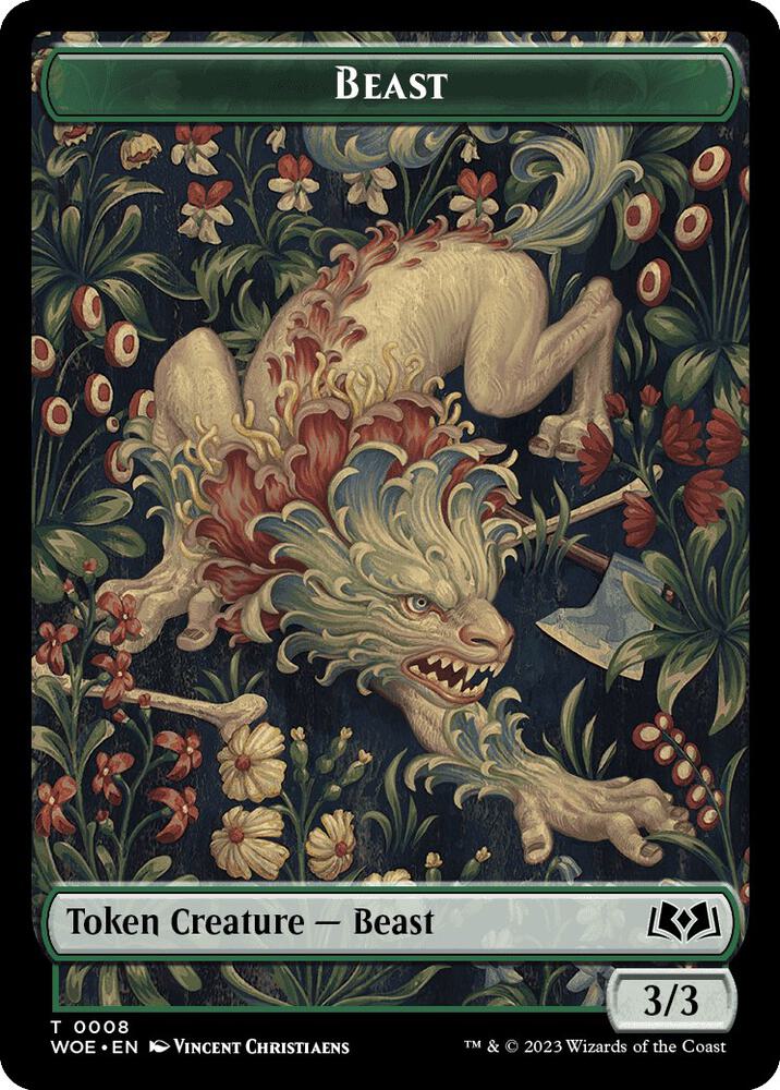 Beast Token - Wilds of Eldraine - Magic: The Gathering - TCGplayer.com