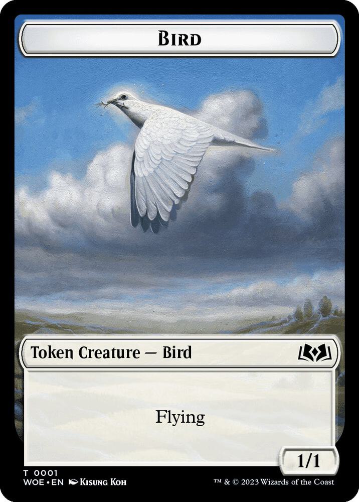 Bird // Food (0013) Double-Sided Token - Wilds of Eldraine - Magic: The Gathering