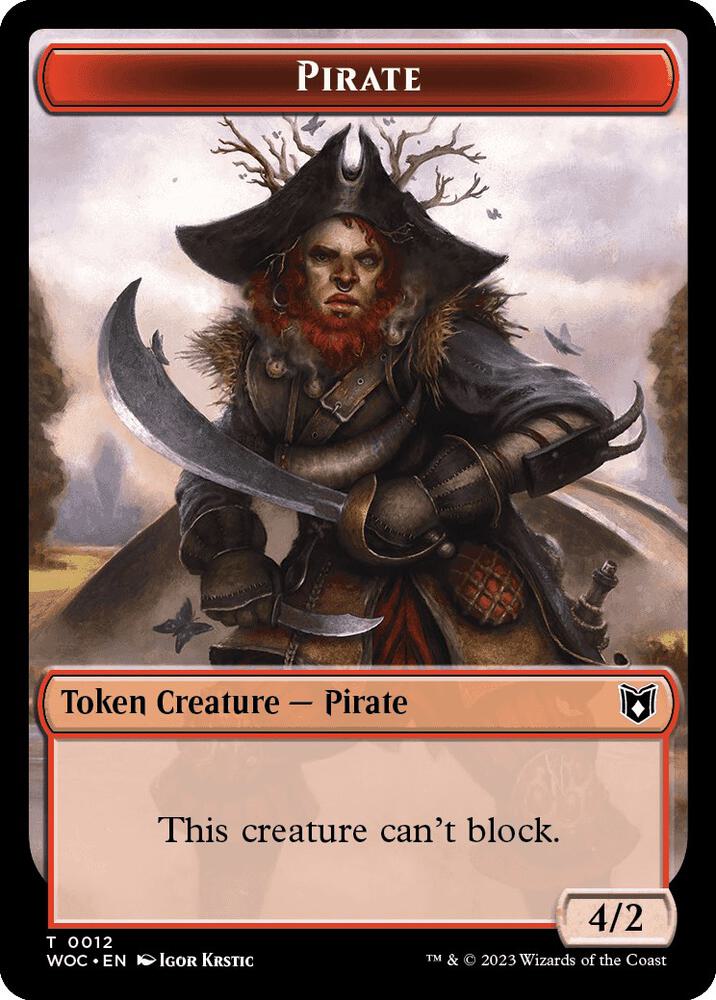 Pirate // Pegasus Double-Sided Token - Commander: Wilds of Eldraine ...