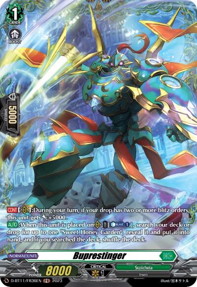 Buprestinger (FR) - D-BT11: Clash of the Heroes - Cardfight Vanguard