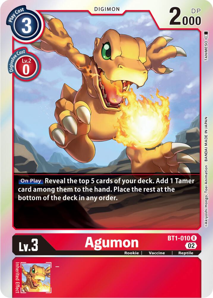 Agumon - BT1-010 (Resurgence Booster Reprint) - Resurgence Booster ...