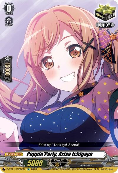 Poppin'Party, Arisa Ichigaya - D-BT11: Clash of the Heroes - Cardfight Vanguard - TCGplayer.com