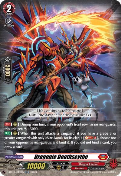 Dragonic Deathscythe - D-BT11: Clash of the Heroes - Cardfight Vanguard ...