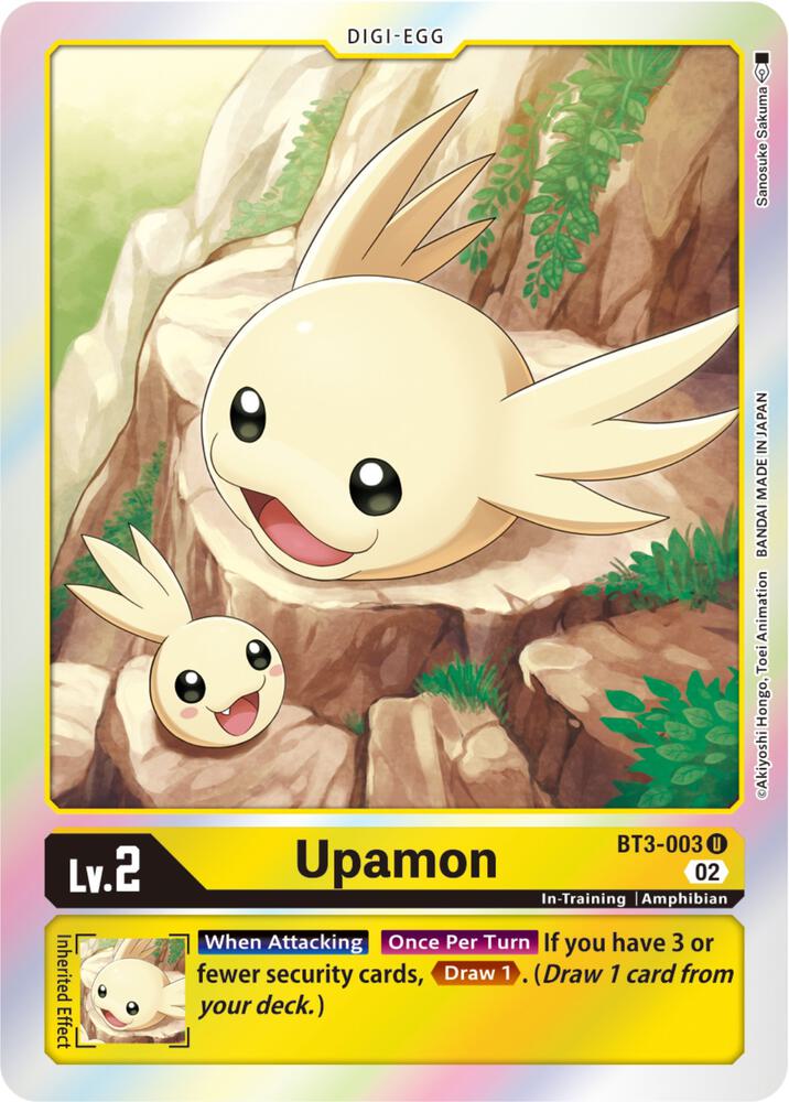 Upamon - BT3-003 (Resurgence Booster Reprint) - Resurgence Booster - Digimon Card Game ...