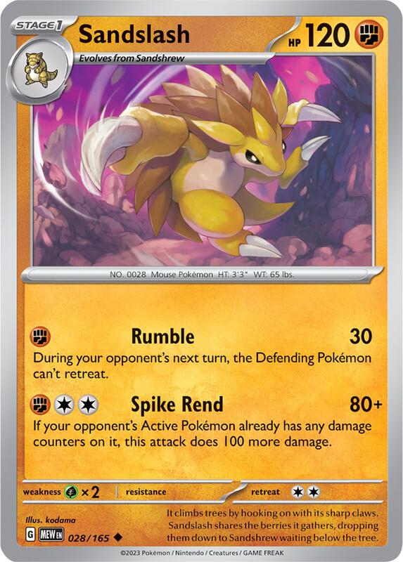 Sandshrew - SV: Scarlet & Violet 151 - Pokemon - TCGplayer.com