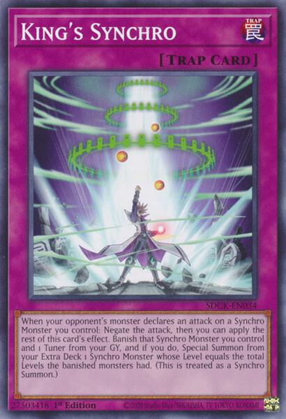 King's Synchro - Structure Deck: The Crimson King - YuGiOh